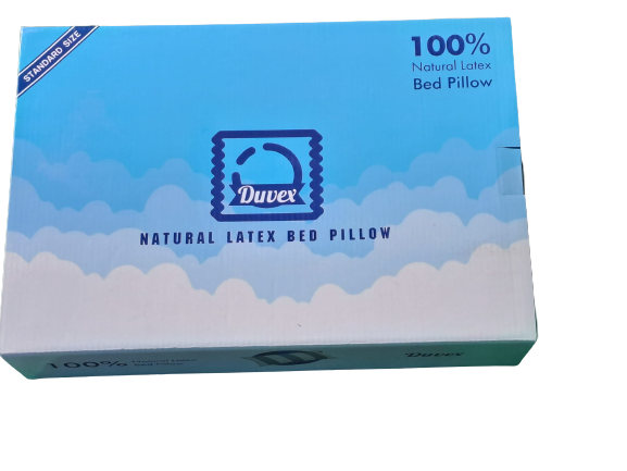 Natural Latex Pillow Queen Size 70x40cm by Delta Rubber Imports
